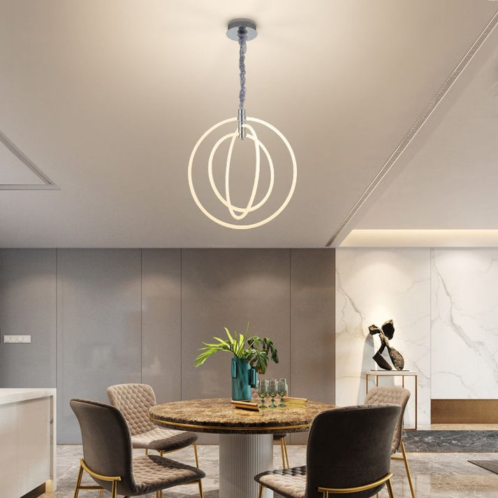 Modern Concentric LED Pendant Light – Precise Lighting